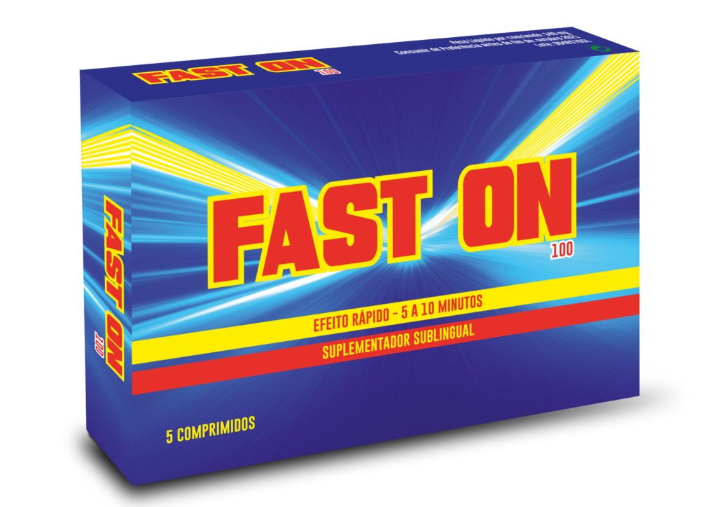FAST ON 100 5UN - NOVO! SUBLINGUAL, AÇÃO RÁPIDA - Potenteciador